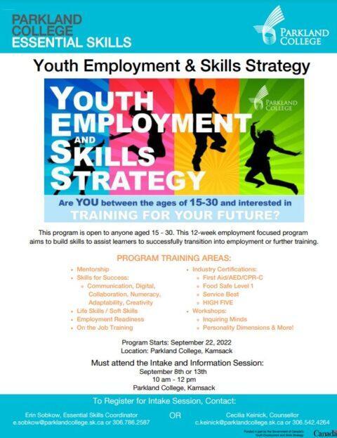 Youth Employment & Skills Strategy – Cote First Nation