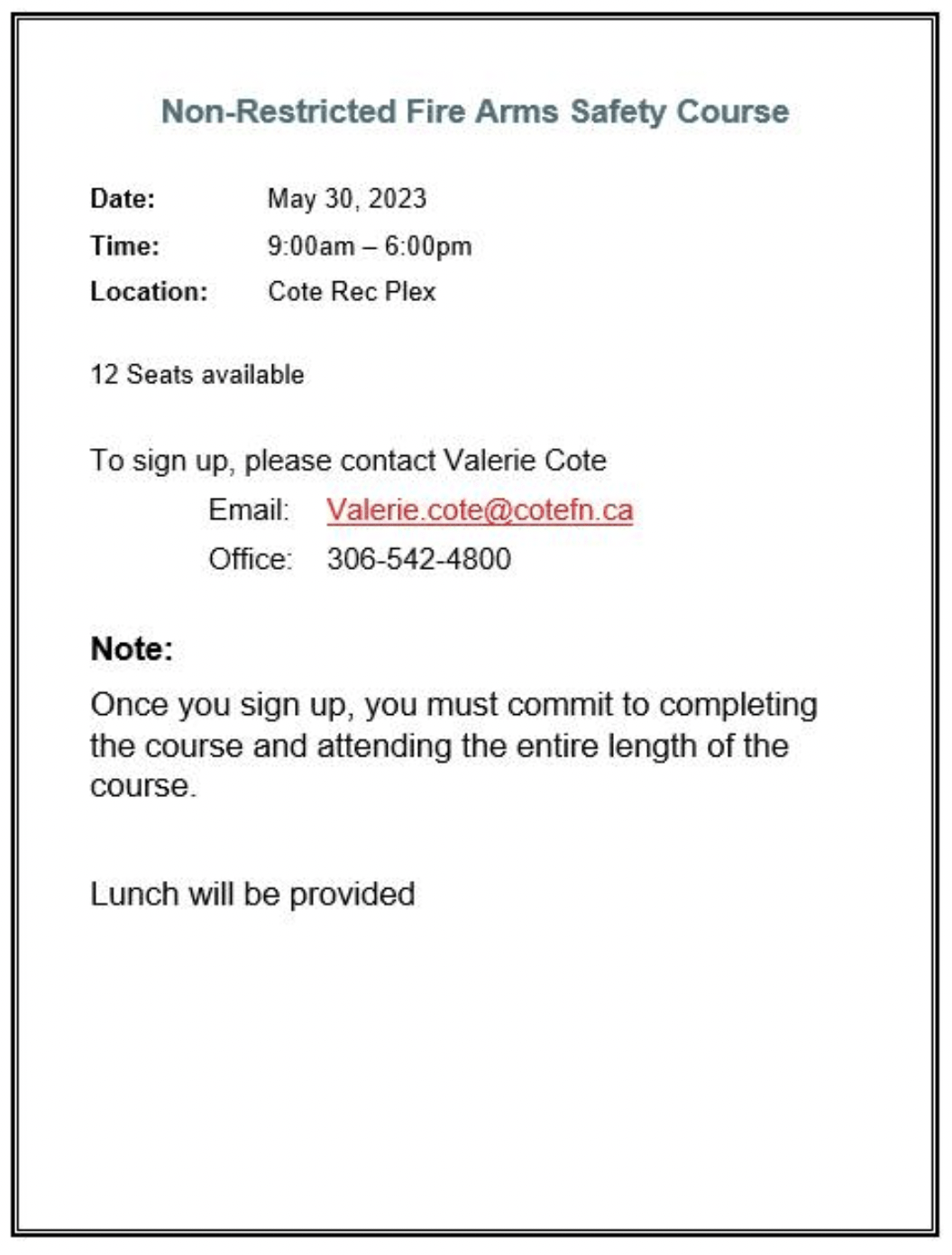 Cote First Nation – Cote First Nation