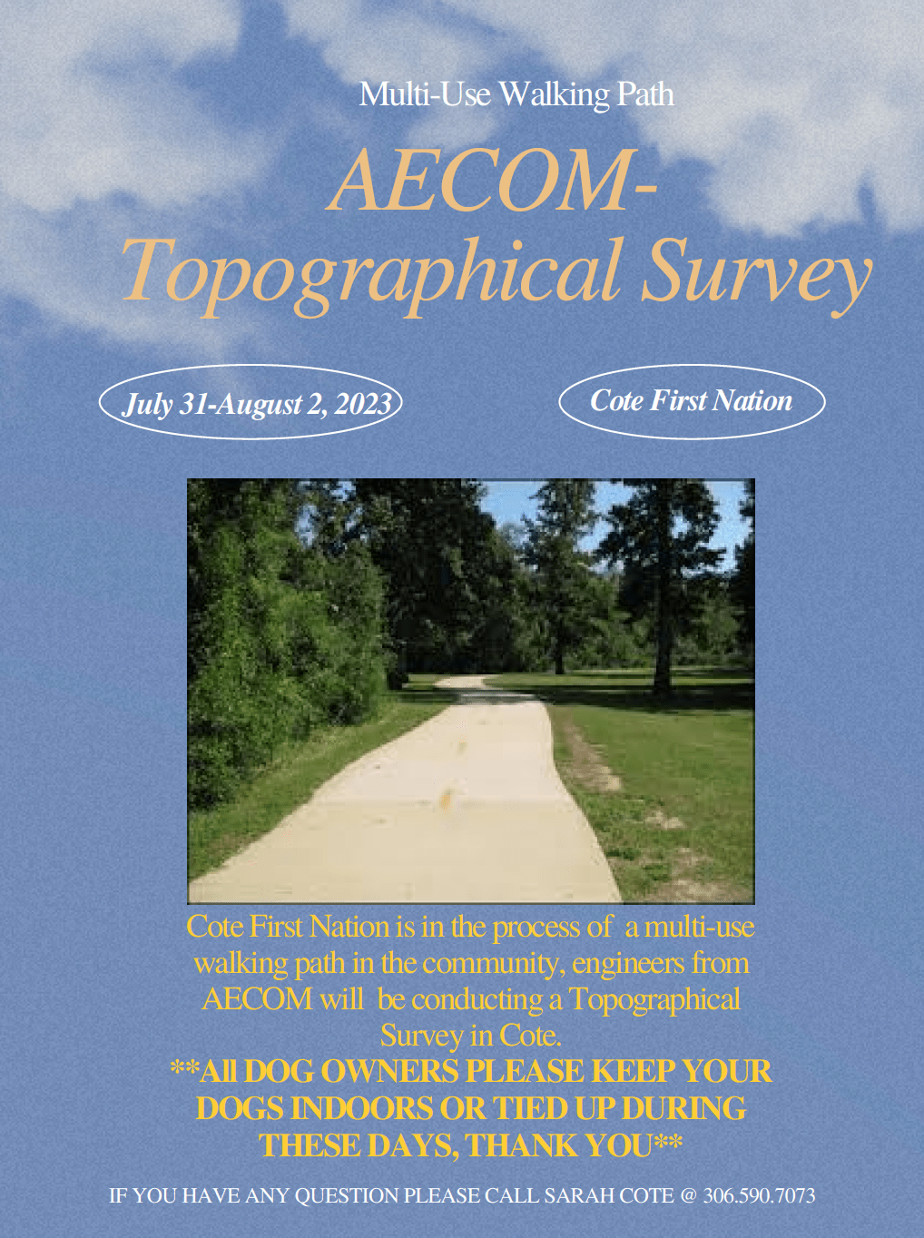 Topographical Survey Poster – Cote First Nation